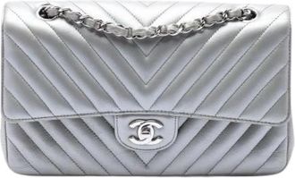 Chanel Pre-owned Double Flap Shoulder Bag - Femme - Pre-owned - Gris - Taille: ONE Size