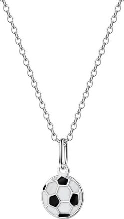Zeeme for Kids Anh&auml;nger mit Kette 925/- Sterling Silber rhodiniert Fu&szlig;ball