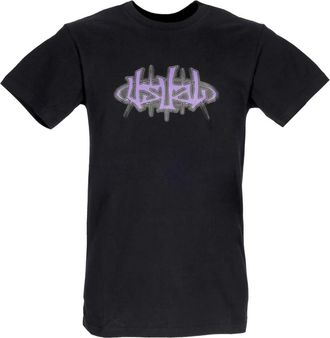 Usual Schwarzes T-Shirt mit Rundhalsausschnitt aus Baumwolle - - Tops - Herren - Schwarzk - XL