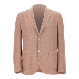 Eleventy Homme, Vestes, Rose, Taille: 3XL Blazer Crois&eacute;
