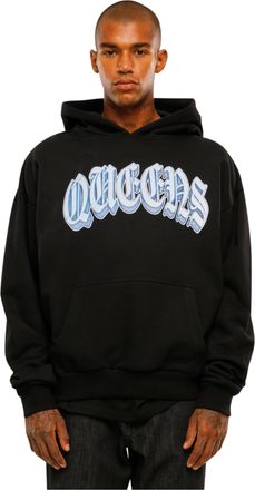 Mister Tee Unisex MT2862-Queens Ultra Heavy Oversize Hoody Hooded Sweatshirt, Black, XL