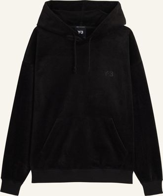 Yohji Yamamoto Y-3 Kapuzenjacke Aus Samt Und Cord schwarz