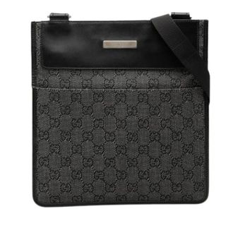 Gucci unisex, Pre-owned, Gris, Taille: ONE Size Sac bandouli&egrave;re vintage en denim Pre-owned
