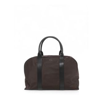 Kiton Leder Cabin Bag mit Top-Rei&szlig;verschluss - - Bags - Herren - Braun - ONE SIZE
