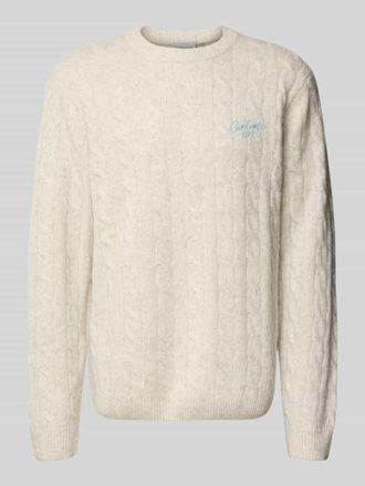 Carhartt Work in Progress Strickpullover mit Label-Stitching