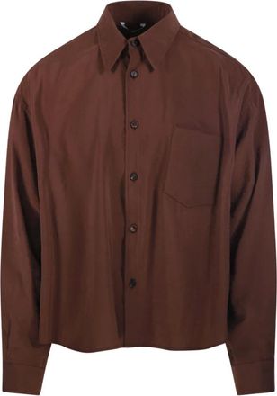 Hev&ograve; Homme, Chemises, Brun, Taille: M 1124 Shirt