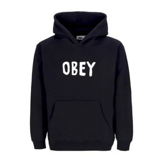 Obey Premium Kapuzen-Fleece-Schwarz Herren Hoodie - - Sweatshirts & Hoodies - Herren - Schwarzk - XL
