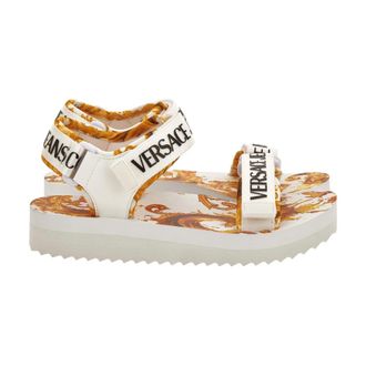 Versace Jeans Couture Logo Strap Sandal - - Shoes - Damen - Wei&szlig; - 38 EU