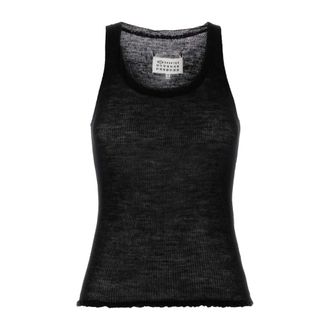 Maison Margiela Femme, Tops, Noir, Taille: 36 FR Hauts sans manches