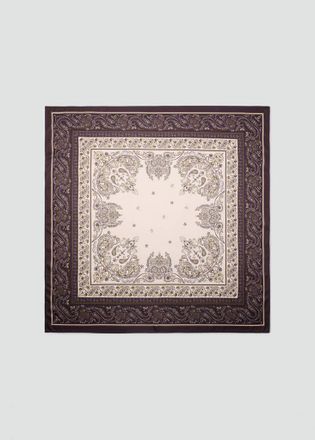 Mango Foulard en imprim&eacute; paisley bordeaux - Femme - Taille unique - MANGO