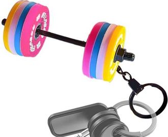 Generic Mini porte-clés haltère | Porte-clés haltère amovible, porte-clés décoratif - pour les amateurs de fitness, sac à dos, sac à dos pour homme et femme, 