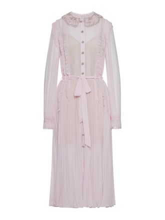 Self Portrait Robe Au Genou - Rose