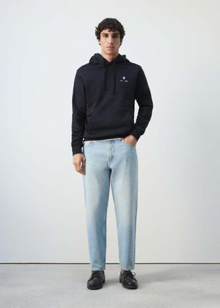 Mango Sweat-shirt capuche graphique bleu marine - Homme - XXL - MANGO MAN