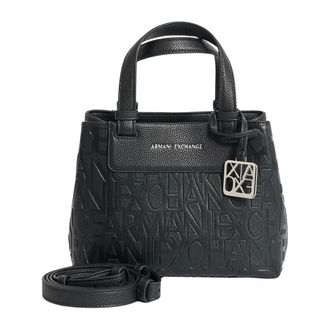 A|X Armani Exchange Femme, Sacs, Noir, Taille: ONE Size Liz Monogram S Handbag