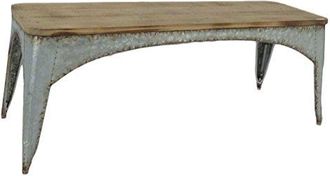 Vacchetti Giuseppe Couchtisch aus Holz rechteckig 117 x 36,5 x 44,5h cm Shabby Chic Landhausstil Vintage