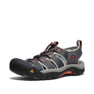 Keen Herren Newport H2 geschlossene Zehen-Wassersandalen, schwarz/grau (Steel Grey), 47 EU