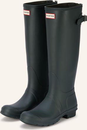 Hunter Gummistiefel Original Tall Back Adjustable gruen