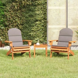 vidaXL Ensemble de salon de jardin Adirondack 3 pcs bois acacia solide vidaXL
