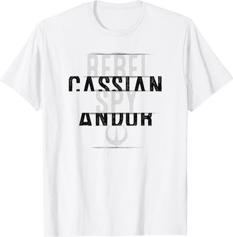 Star Wars Andor Cassian Andor Rebel Spy Text Logo T-Shirt