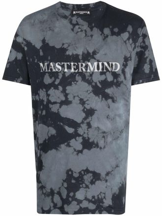 MASTERMIND WORLD t-shirt à effet délavé - Bleu