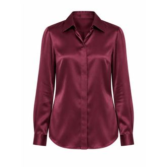 Dolce & Gabbana Chemise en soie - Femme - Blouses et Chemises - Rouge - Taille: 44 FR