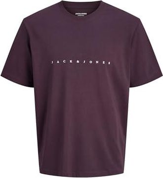 Jack & Jones Jjestar JJ Tee SS Noos Pls - Grande Taille, Prune, 4XL