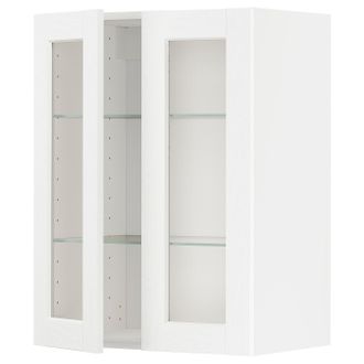 IKEA METOD Wandschrank mit B&ouml;den/2 Glast&uuml;ren