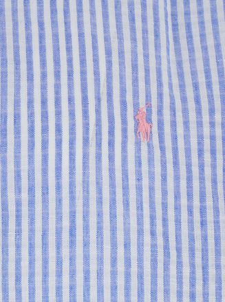 Polo Ralph Lauren Mens Shirt Light Blue Linen