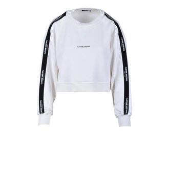 Costume National Femme, Sweatshirts et sweats &agrave; capuche, Blanc, Taille: 36 FR SweaT-shirt Coton Polyester Moderne Mod&egrave;le