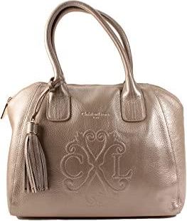 Christian Lacroix Sac à Main en Cuir Relief 4 Champagne