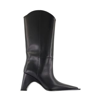 Coperni Schwarze Leder-Cowboystiefel - - Shoes - Damen - Schwarzk - 38 EU