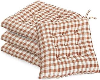 Generic QIAOH Coussin Chaise Exterieur 4pack, Galette De Chaise Dehoussable, Coussin De Chaise Epais, Coussin pour Chaise, Si&egrave;ge, Banc De Jardin, Canap&eacute;
