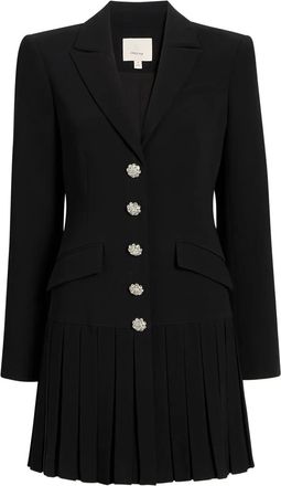 Cinq à Sept robe-blazer Saule à design plissé - Noir