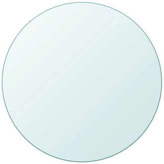 vidaXL Dessus de table ronde en verre tremp&eacute; 900 mm Vidaxl