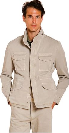 Mason's Homme, Vestes, Beige, Taille: 2XL M74 Delamere Jacket
