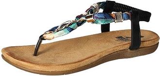 2Go Shoe Company Femme 8018-805 Sandale Plate, Schwarz, 39 EU