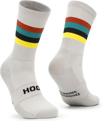 Hoff Fahrradsocken Herren & Damen - Leichte, Atmungsaktive & Blasenfreie Radsocken - Perfekt f&uuml;r Rennrad, MTB & Triathlon - Tourmalet Grey Wind - Size 44-4