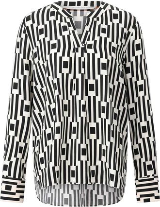 Herzen'sangelegenheit Seidenbluse mit Muster