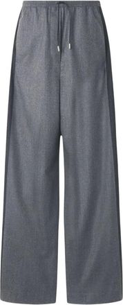 Lanvin Pantalon large en laine - Femme - Pantalons - Gris - Taille: 36 FR