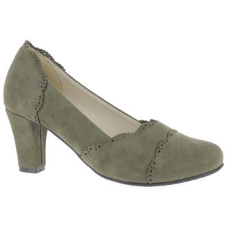 Hirschkogel Damen 3008711 Pumps, Gr&uuml;n (Khaki 046)