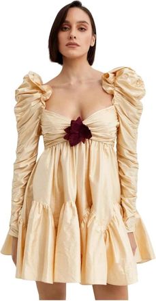 Zimmermann Femme, Robes, Beige, Taille: 38 FR Mini-robe avec broche