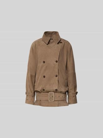 Rotate Jacke aus echtem Ziegenvelours