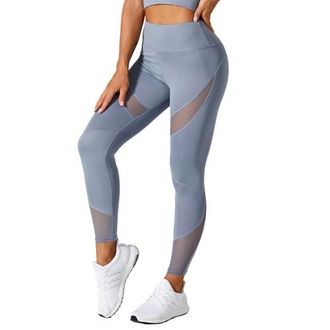 Generic Collant thermique 2026 pour femmes, hommes, femmes, push-up, opaque, sport, gym, yoga, fitness, taille haute, sans couture, en forme de V, bleu clair,