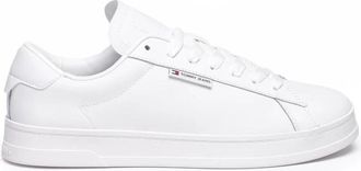 Tommy Jeans Homme, Chaussures, Blanc, Taille: 45 EU Baskets basses