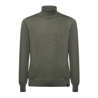 Fay Wool Turtleneck - - Knitwear - Herren - Gr&uuml;n - 2XL