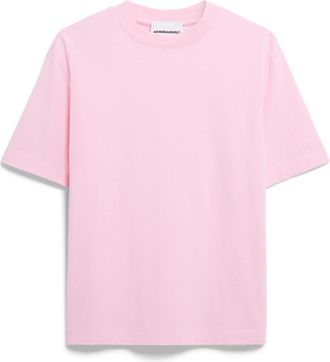 Armedangels Damen Heavyweight T-Shirt aus recyceltem Baumwoll Mix TARJAA Loose Fit Peony