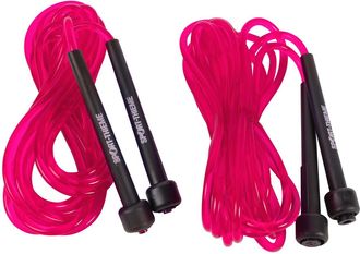 Sport-Thieme Double-Dutch Seile | Springseil-Set f&uuml;r Seilspringen, Gruppenseilspringen, Rope-Skipping | 4,8 m lang | Baumwolle mit Holzgriffen o. Kunststoff mit Ku