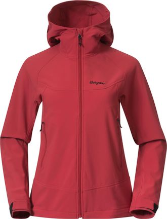 Bergans Damen Vaagaa Softshell Hoodie Jacke, crimson red, M