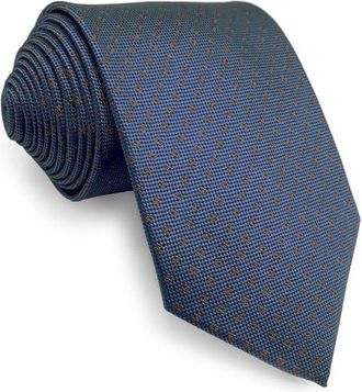 Shlax & Wing Cravates pour Homme Bleu à Pois Business pour Veste de Costume Taille Classique 147cmx8cm