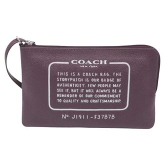 Coach Pre-owned Leder Clutch - - Pre-owned - Damen - Lila - ONE SIZE